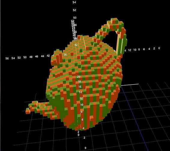 the Utah Teapot in Minecraft